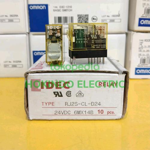 Jual RELAY IDEC 24VDC / IDEC RJ2S-CL-D24 8PIN 8AMPER 2No 2Nc ORIGINAL ...