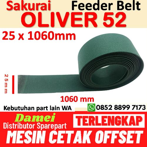 Jual Belt Meja Oliver 52 Feeder Belt Sakurai 52 Conveyor Belt Mesin Offset - 1060 x 25 x 1mm ...