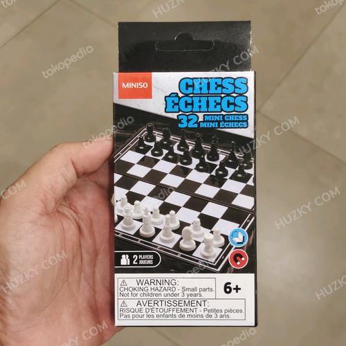 Jual MINISO Mainan Papan Catur / Mini Chess Board Game (sz.14x12.5x1cm ...
