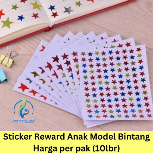 Promo Sticker Stiker Reward Penghargaan Anak Model Bintang - GOLD ...