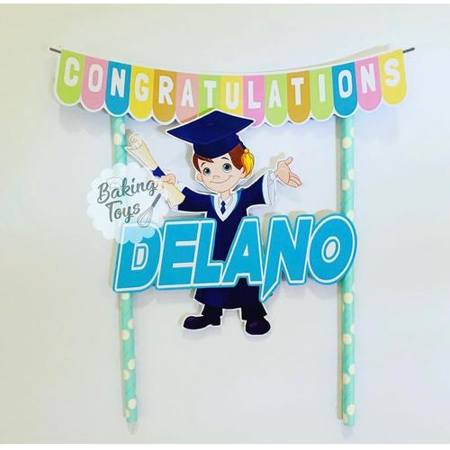 Jual Topper Cake Hiasan Kue - Congratulation Wisuda Graduation ...