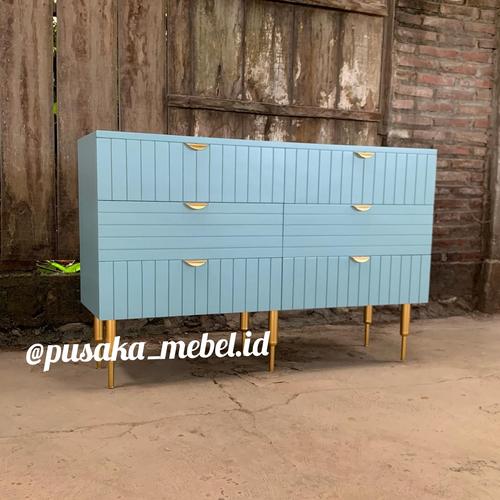 Jual credenza drawer duco minimalis modern, meja cabinet console drawer ...