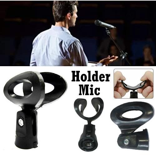 Jual Kepala / Jepit Mic Bulat Capit Microphone Stand Mic Holder ...