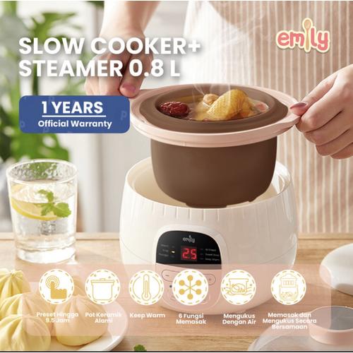 Jual EMILY Slow Cooker & Steamer 0,8 L - Ogura Pink - Jakarta Barat ...