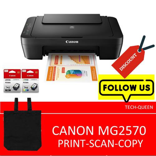 Jual Printer Scanner Photocopy CANON MG2570 Black - BUNDLE STANDAR ...