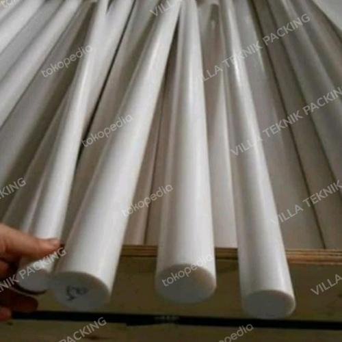 Jual Teflon Rod 120mm x 20cm / PTFE Batangan Potongan / As Teflon ...