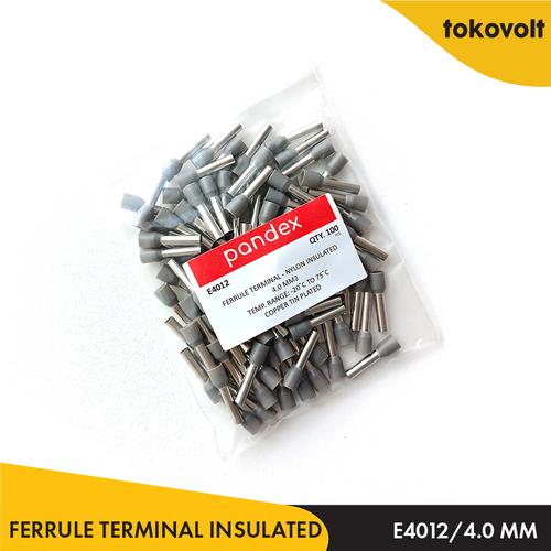 Jual Pandex Ferrule Terminal 4.0mm E4012 Insulated / Skun Ferrule ...