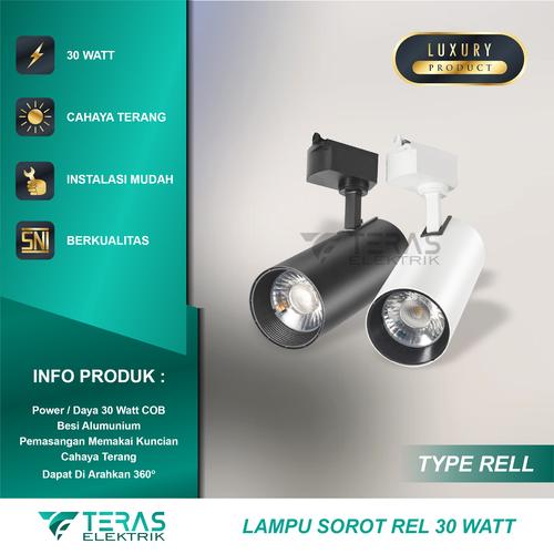Jual Lampu sorot LED rel track light 30w Spotlight 30 Watt - Hitam ...