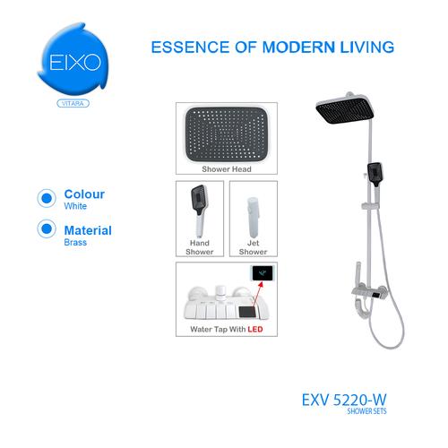 Promo EIXO VITARA Shower Column Set EXV 5220 Panas Dingin LED Display - EXV 5220-W Cicil 0% 3x ...