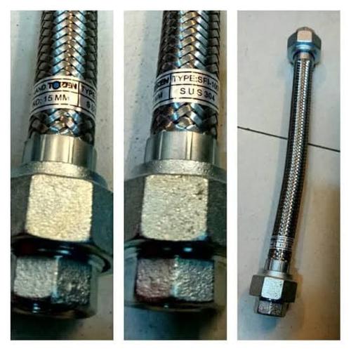 Jual Flexible Hose Tozen 1/2" x 100cm- Flexible hose SS304 SF100 drat ...