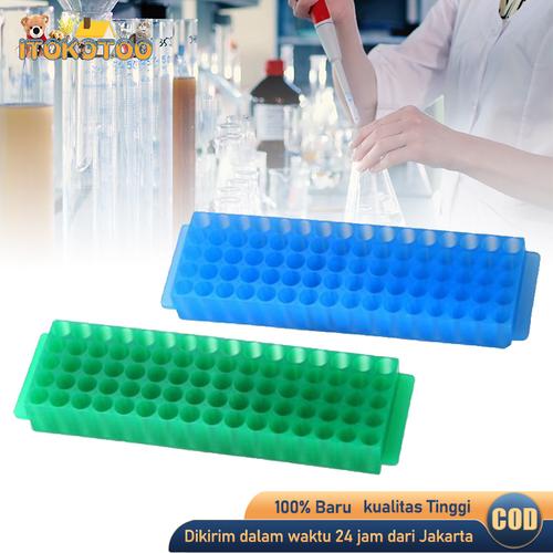 Jual 2 In 1 Rack Tube Pcr Rak Microtube 60 80 Lubang 0,2 0,5 1,5 2 ml ...