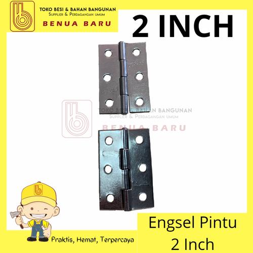 Jual Engsel Pintu Rumah Plat 2 Inch / Engsel Lobang Baut 2 Inch Engsel ...
