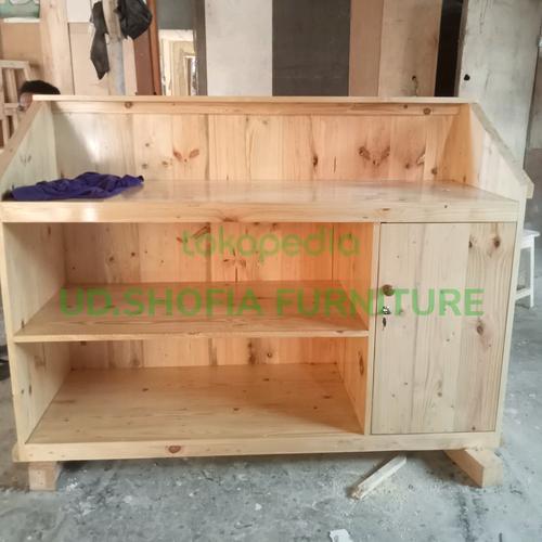 Jual booth meja barista minimalis kayu jati Belanda - Kota Tangerang ...