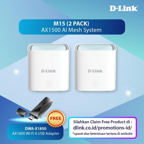 Jual D-Link M15 EAGLE PRO AI AX1500 Mesh System - isi 2 - Jakarta Pusat ...