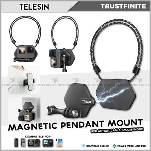 Jual TELESIN Magnetic Chest Snap Mount Magnetic Pendant Bracket Action ...