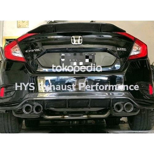 Jual Tailpipe Knalpot Honda Civic Turbo Model Twin Stainless Impact ...