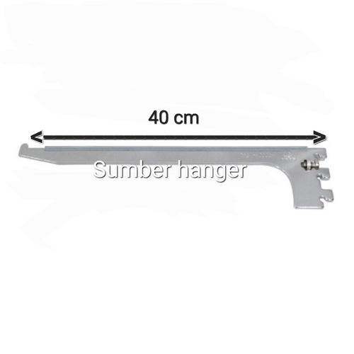 Jual Daun bracket kaca 40cm (import) | Daun penyangga rak 40cm ...