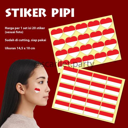 Jual STIKER BENDERA INDONESIA AGUSTUSAN 17 AGUSTUSAN DEKORASI HIASAN ...