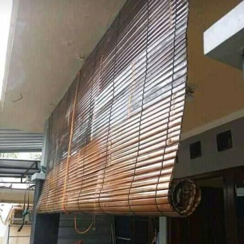 Jual Kerai Bambu Sawit Tirai Bambu Wide Aren Gorden Bambu Jaragam ...