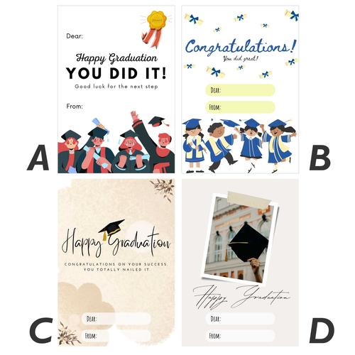 Jual Hang tag kartu ucapan selamat wisuda happy graduation card + tali ...