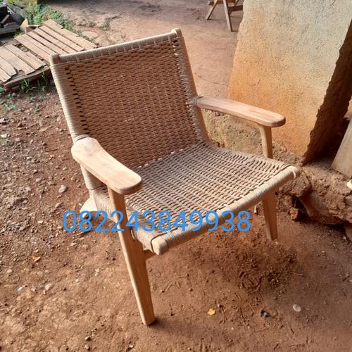Jual kursi teras jati bangku taman sofa anyaman tali kalar tambang ...