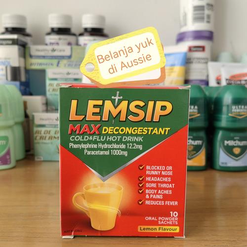 Promo LEMSIP MAX DECONGESTANT COLD & FLU HOT DRINK LEMON FLAVOUR - 10 ...