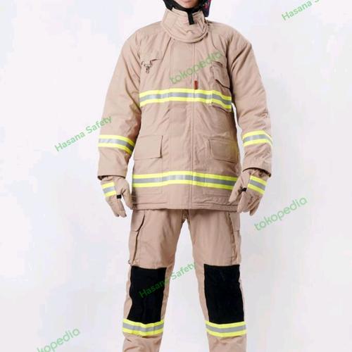 Jual Baju Pemadam Kebakaran Merk Defender Khaki / Fire Suit Nomex IIIA ...