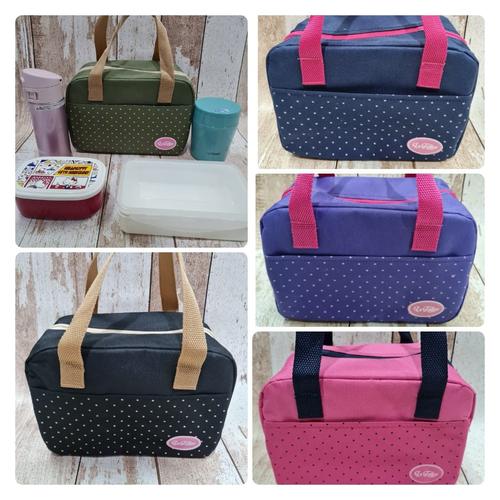 Jual Tas Bekal Makan / Korea Cooler Lunch Bag/ Tas Kotak Makan - Biru ...