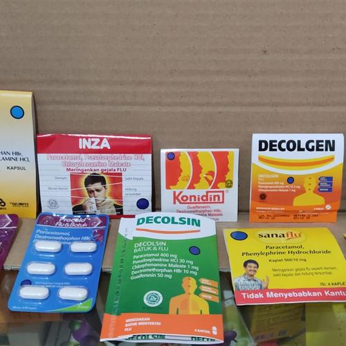 Jual obat batuk kaplet serba 9000 inza codecon decolgen stop cold ...