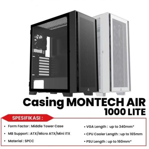 Jual Casing MONTECH AIR 1000 LITE PC Case - Putih - Kota Denpasar ...