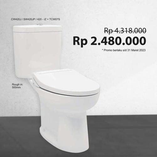 Jual KLOSET TOTO CW 420 J + TCW07S / CLOSET TOTO - Jakarta Pusat ...