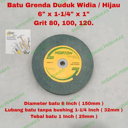 Jual Batu Widia 6x1-1/4x1" NRTN - Batu Grenda Duduk Hijau 6 Inch - GRIT ...