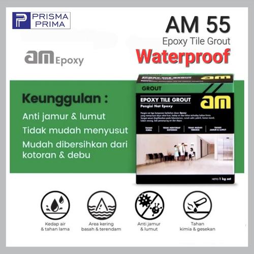 Jual AM 55 Epoxy Tile Grout Semen Nat Keramik Kolam Renang Anti Bocor ...