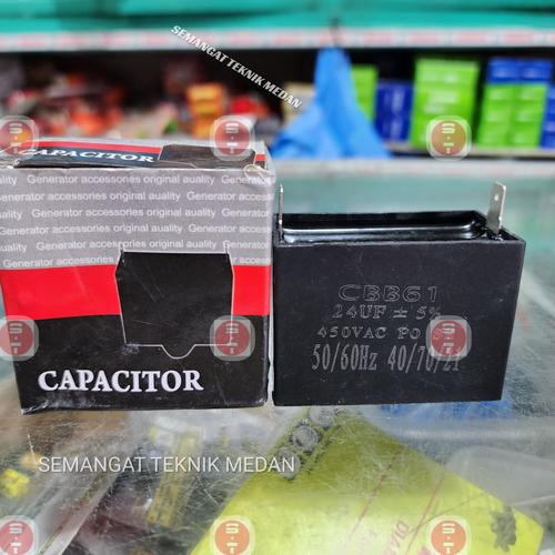 Jual 24uf KAPASITOR CAPASITOR DINAMO POMPA AIR KOTAK PETAK 24 uf 450V ...