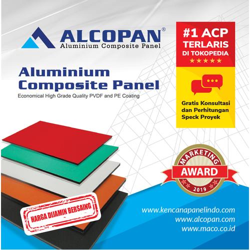 Promo ACP exterior pvdf outdoor 4mm Alcopan doff for aluminium fasad ...