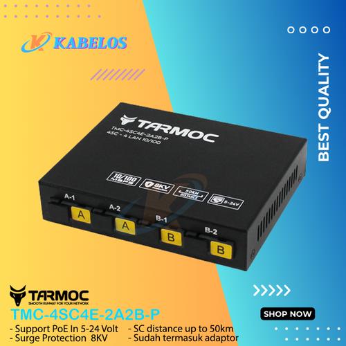 Jual Tarmoc TMC-4SC4E-2A2B-P Media Converter 4 FO 4 LAN 10/100 POE IN 5 ...