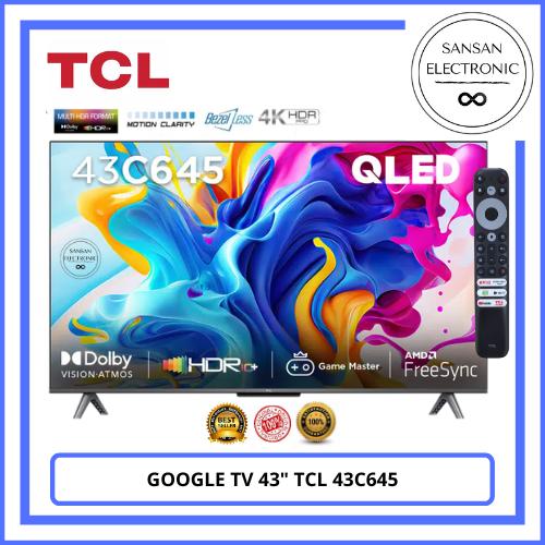 Jual TCL 43C645 TV QLED 43 INCH GOOGLE TV 43 INCH 4K HDR Dolby | tcl ...