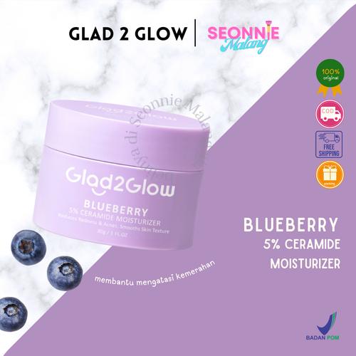 Promo Glad2Glow 5% Blueberry Moisturizer Cream 5x Ceramide Skin glad 2 ...