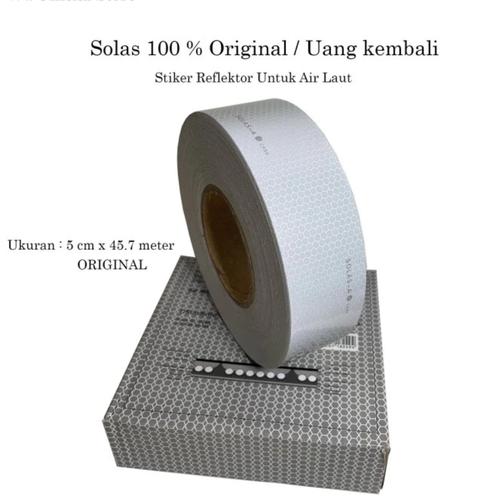 Jual sticker reflector solas tape 45M- stiker marine solas retro ...