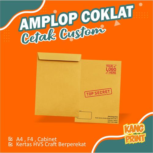 Promo Cetak Amplop Coklat Custom Design - A4 - Kota Bekasi - Kang Print ...