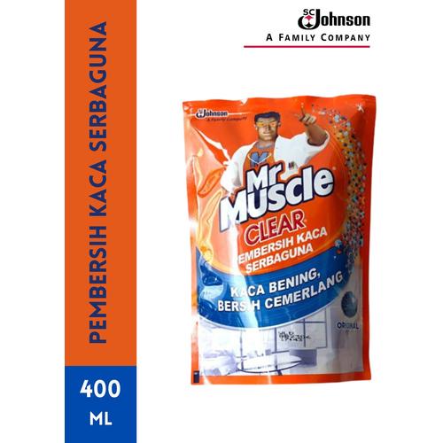Jual MR MUSCLE CLEAR Glass Cleaner - Pembersih Kaca Botol Spray/Refil ...