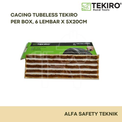 Jual TEKIRO CACING TUBLES LEM KARET TAMBAL BAN TUBELESS BOX 5 LEMBAR ...