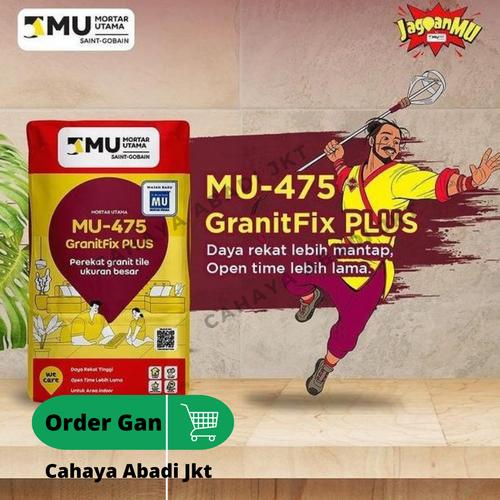 Jual MU 475 Granitfix Plus Semen Instan Perekat Granit Ukuran Besar ...