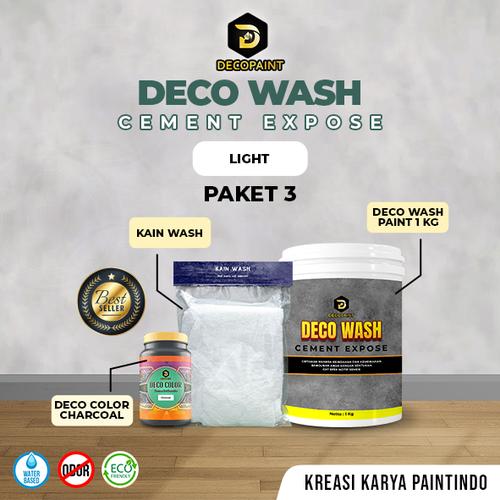 Promo Cat Deco Wash Cement Expose Light (Paket isi 3) - Deco Wash ...