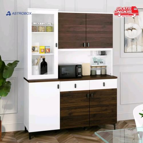 Jual Rak Dapur Besar putih Lemari Dapur Furniture Laci Mars KC102 Astro ...