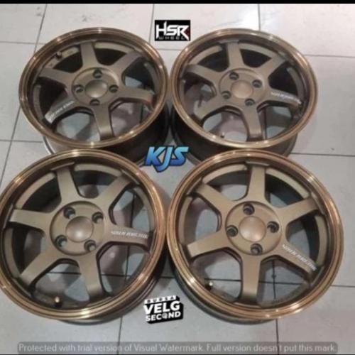 Jual Velg Mobil TE37 Palang 6 Ring 15 Pcd 4x100 Pnp Freed Brio Agya ...