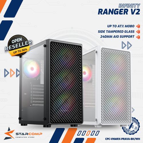 Jual INFINITY RANGER V2 Gaming Case Tempered Glass Middle Tower - Kab ...