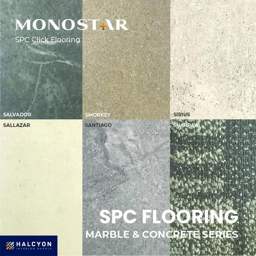 Jual MONOSTAR SPC Flooring/SPC Lantai Marble Concrete Series Tebal 5 ...