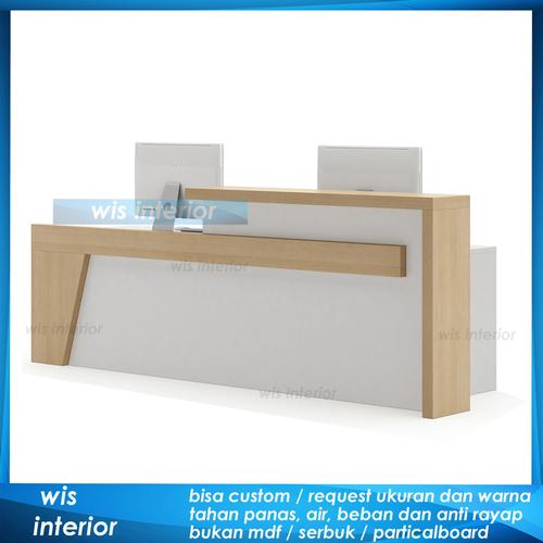 Jual CUSTOM MEJA COUNTER MINIMALIS MOTIF KAYU - 240CM - Kab. Bekasi ...
