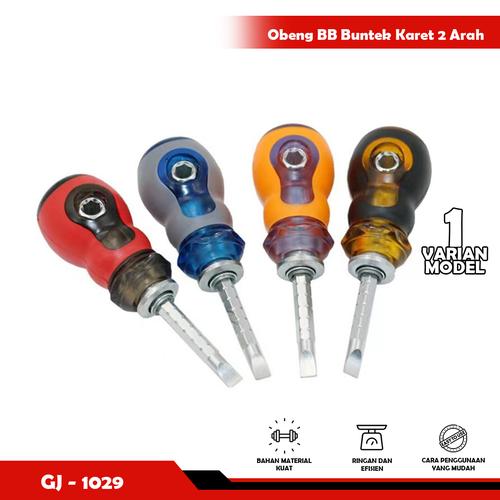 Jual Obeng BB buntek karet Dua Arah bolak balik cebol mini-SOSOYO ...